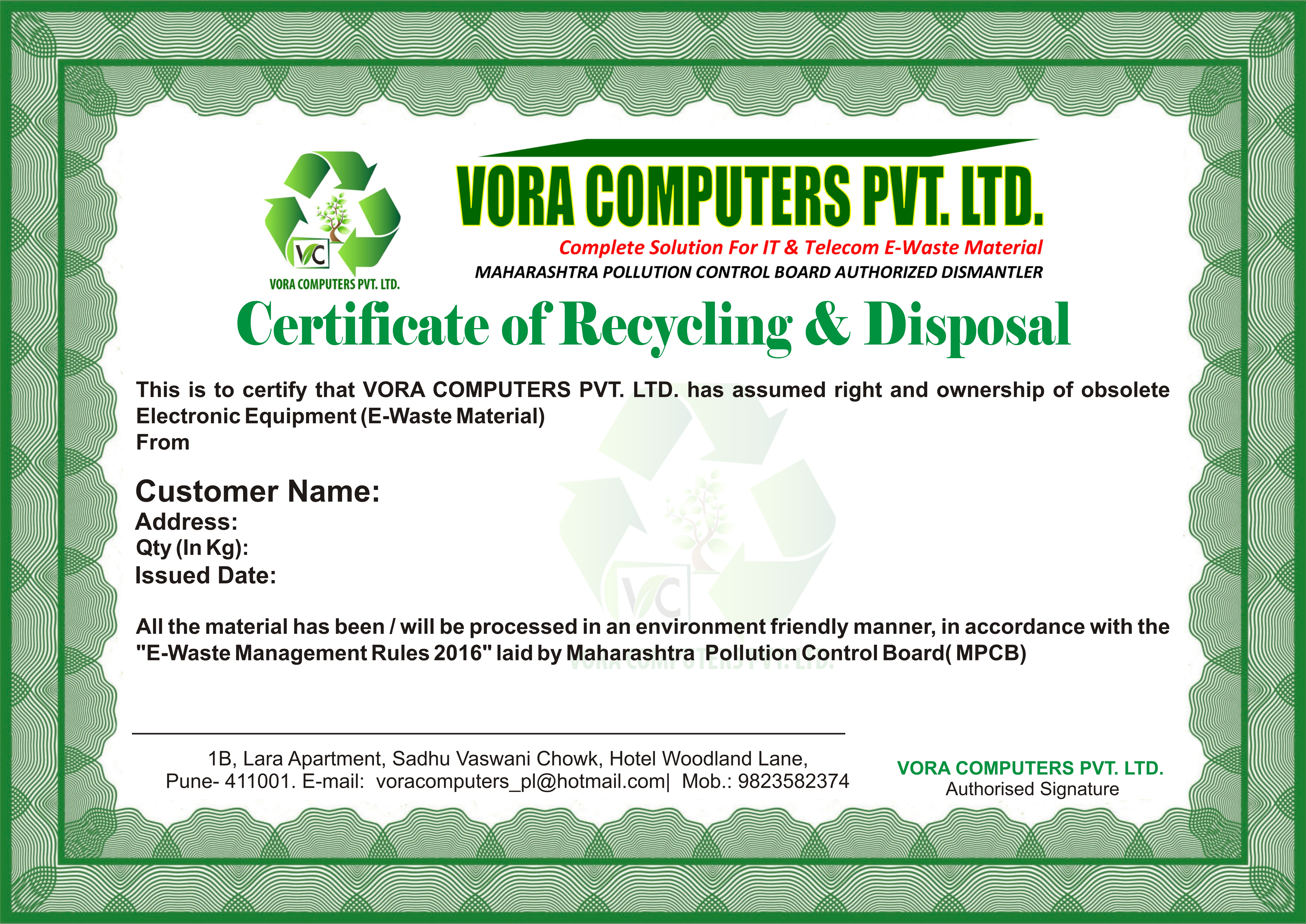 Vora Computers Pvt. Ltd.